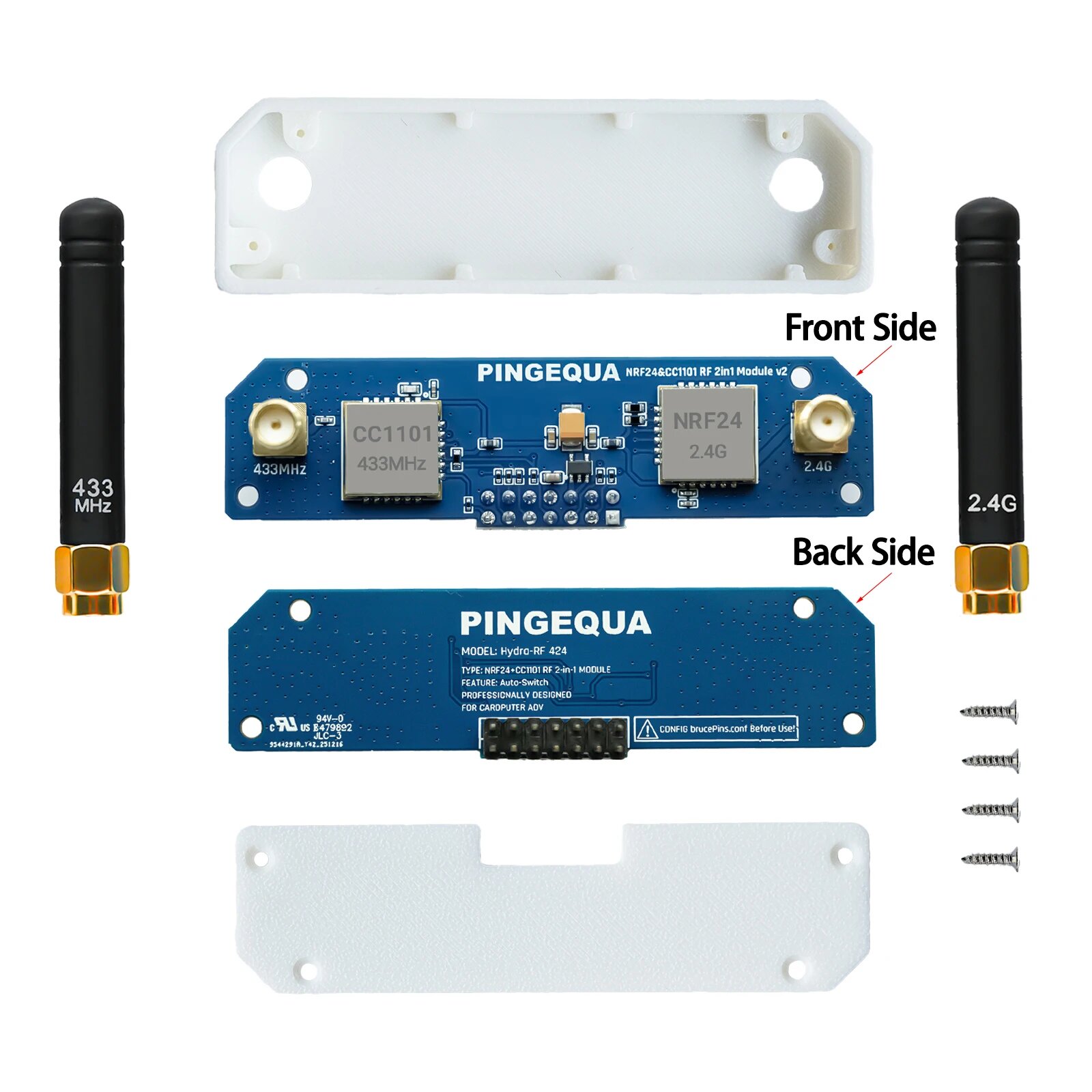 PINGEQUA LAB Hydra RF 424 Pro плата расширения для M5Stack Cardputer ADV