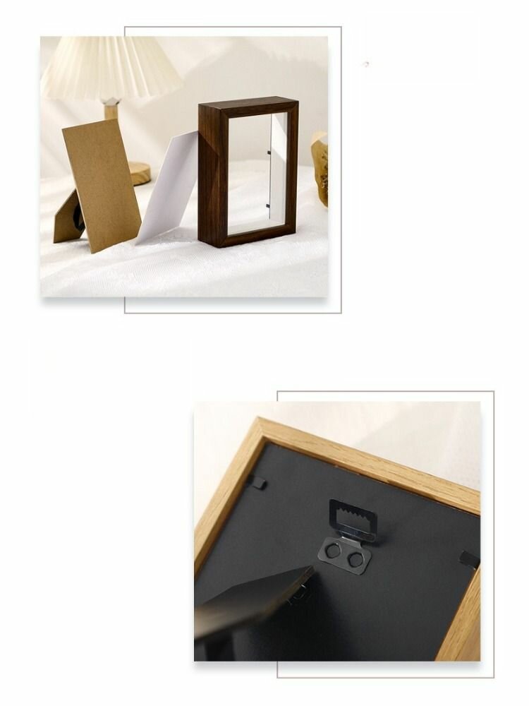 Картина с сухоцветами - Объемная роза в акриловой рамке для интерьера и подарка