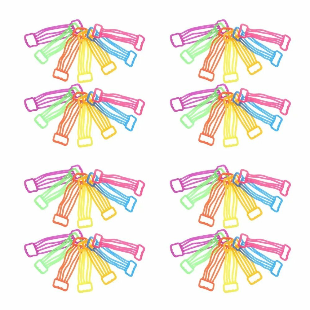 Набор разноцветных детских силиконовых растягивающихся игрушек, эспандеры для тренировок рук, 72 шт
