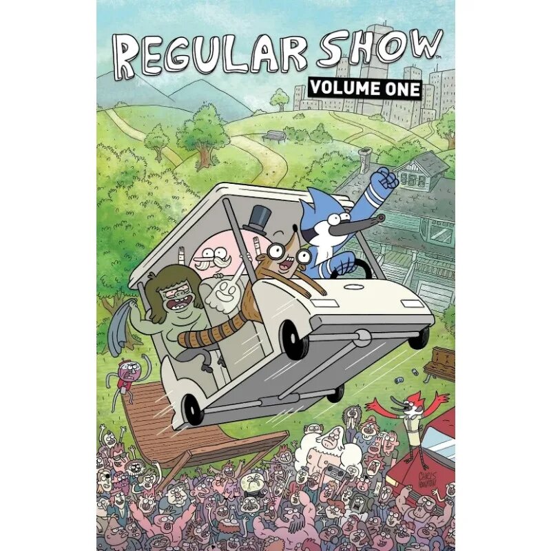 Печать на холсте Regular Show 40x60см, мультицвет