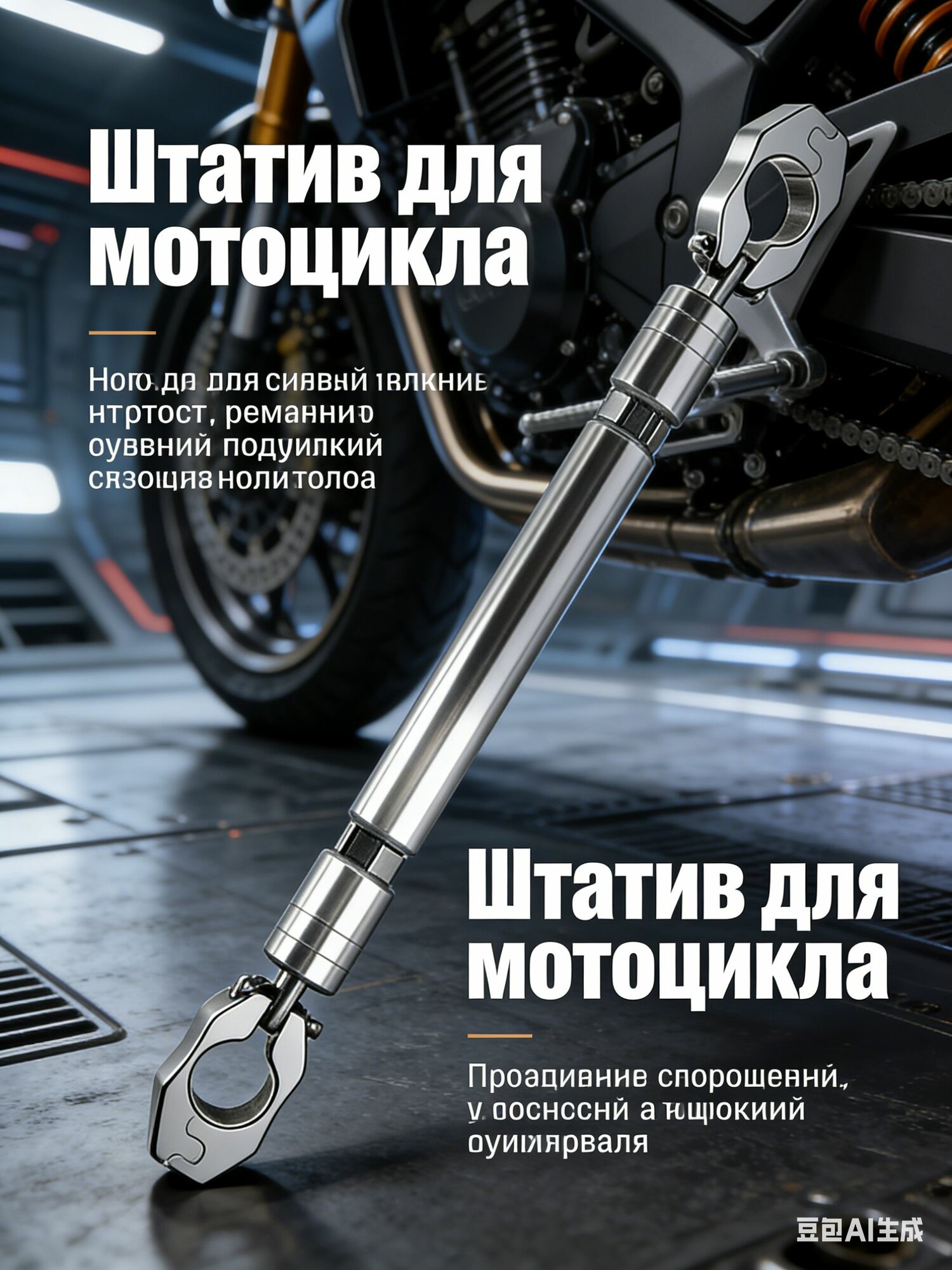 Распорка руля на мотоцикл, перекладина на руль, перемычка руля для мотоцикла, скутера, эндуро, электро велосипеда. Регулируемая