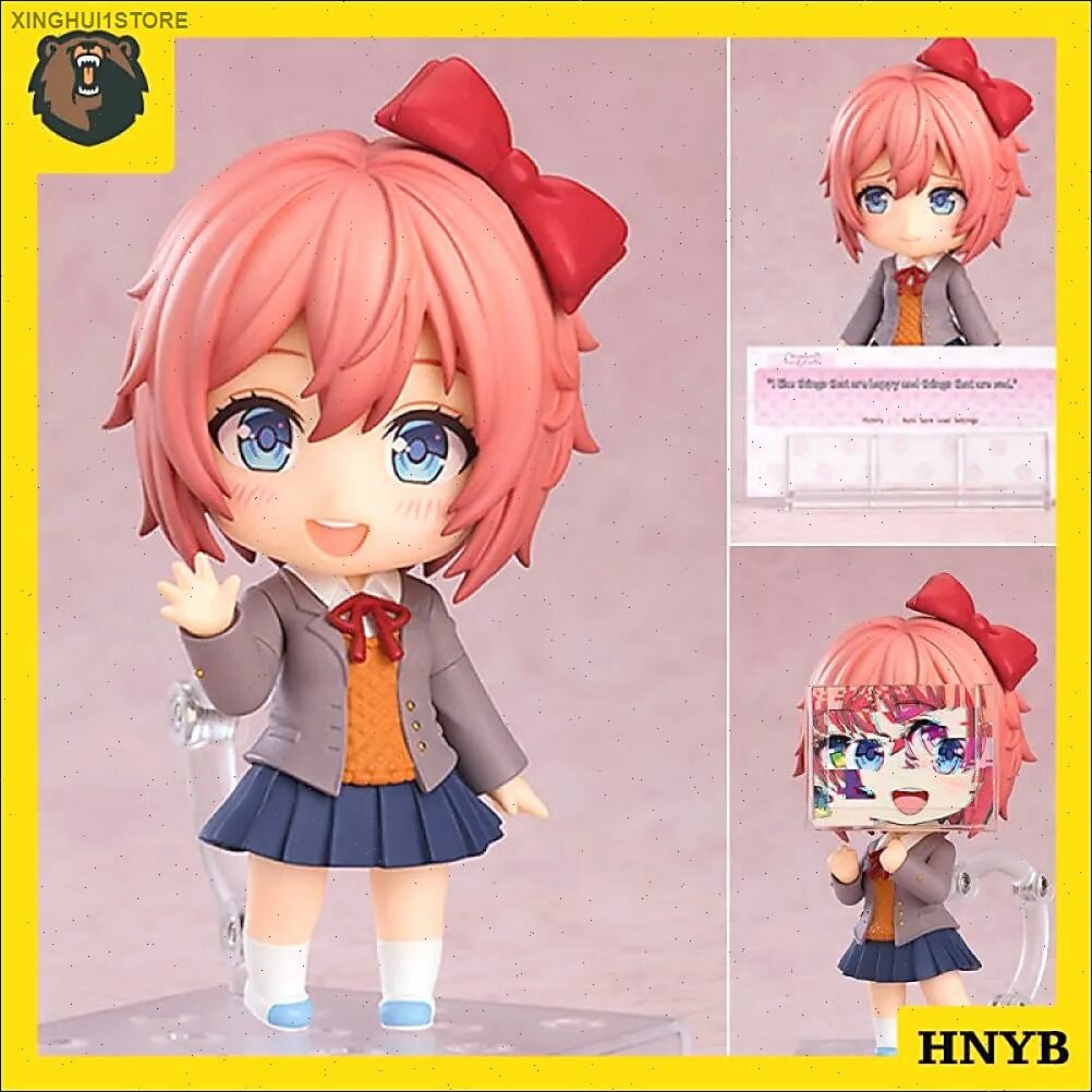 Фигурка Доки Доки Литературный Клуб Сайори / Doki Doki LiteratureClub Sayori Нендороид Подарки для болельщиков (10 см) 2250