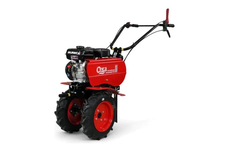 Мотоблок бензиновый Ока МБ-1Д2 М19 (Lifan 7,0 л. с, д.20мм, на тросах, Калуга) кол 4*10, вал 20