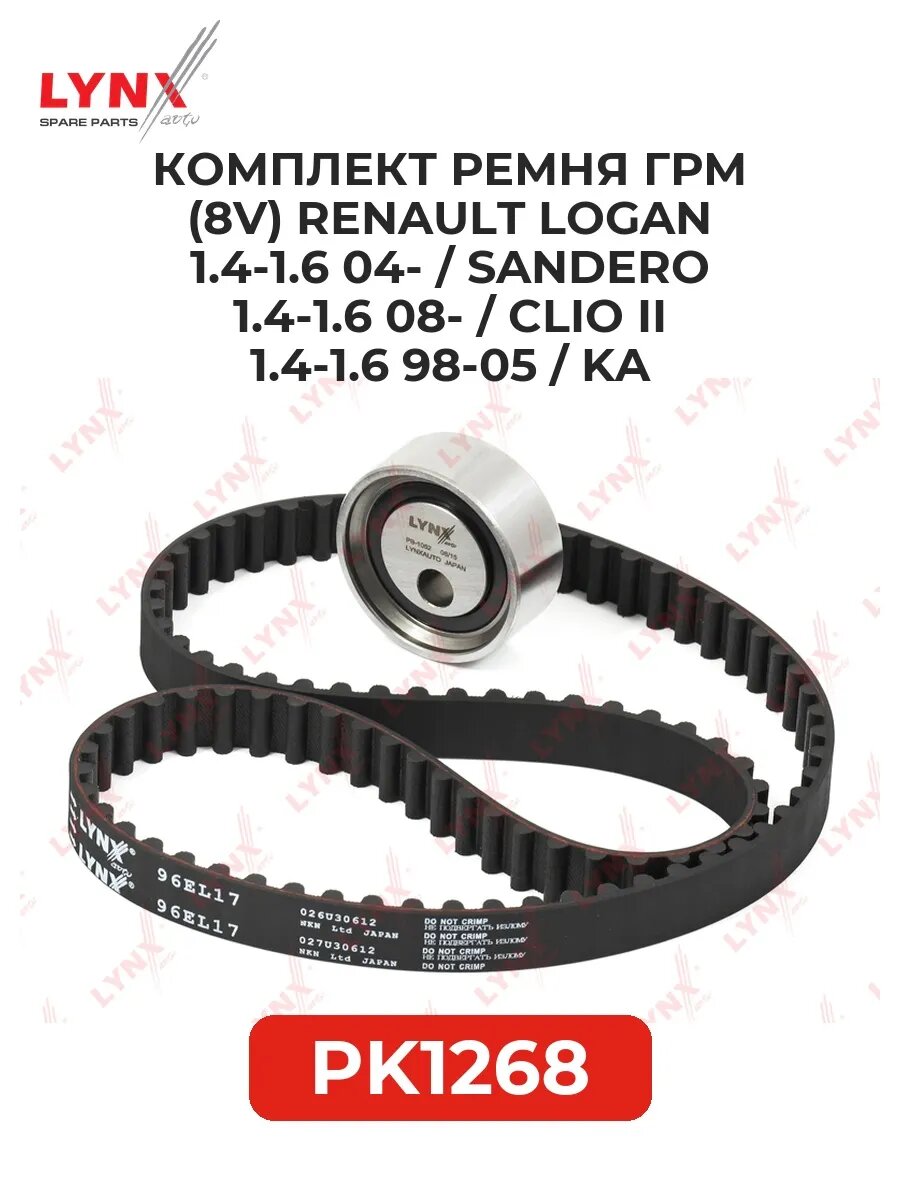 Комплект ремня ГРМ RENAULT Logan 1.4-1.6 04- / Sandero 1.