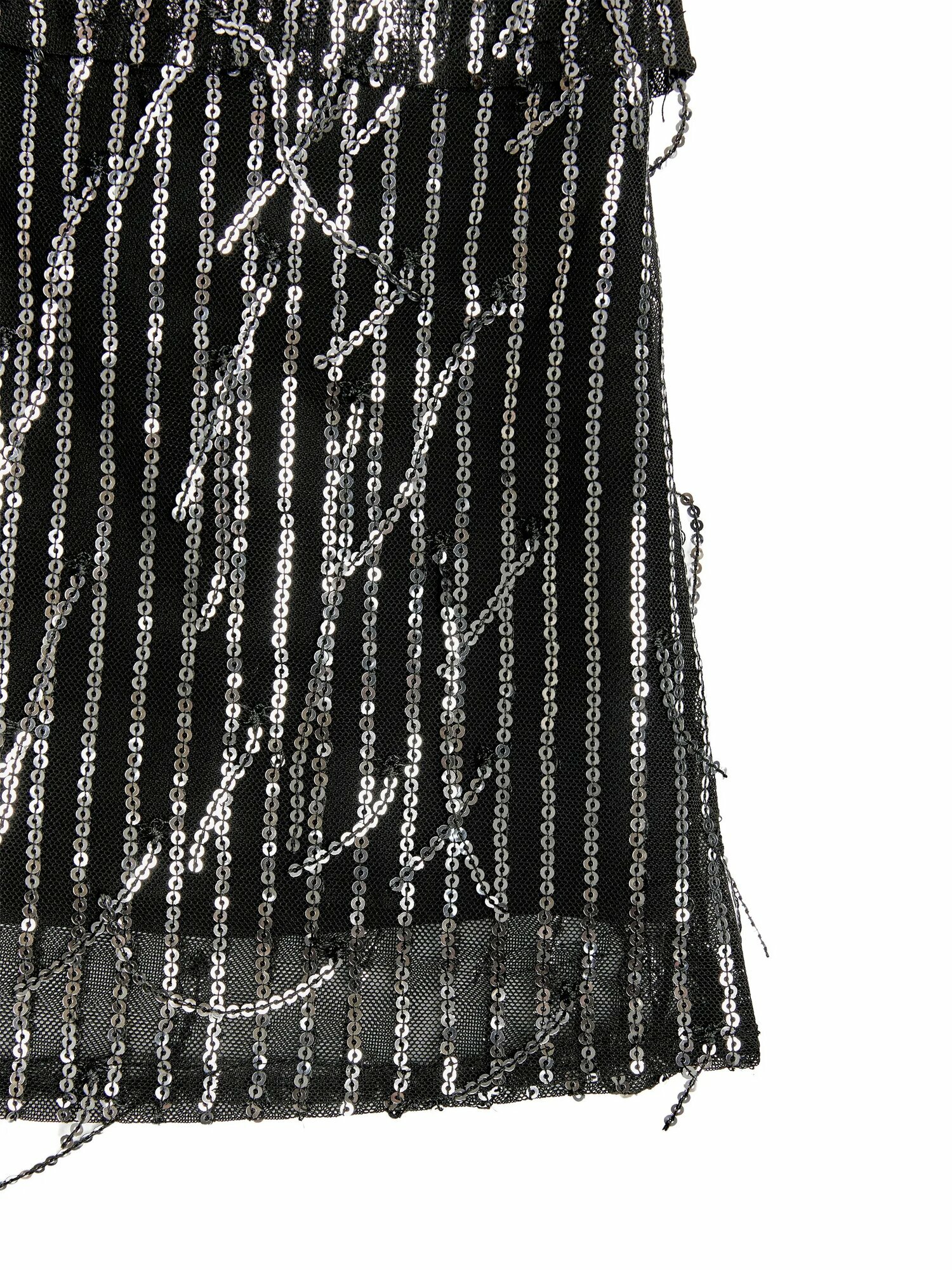 Платье BCBGMaxAzria Sequin tassel dress, размер 6 лет, черный — фото 1