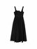 Платье SPORTMAX Square-neck maxi dress, размер 42, black/black
