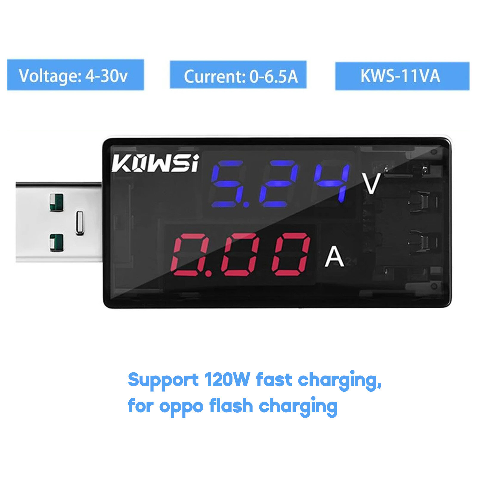 USB-тестер для настольного компьютера 120 Вт QC32 4-30В