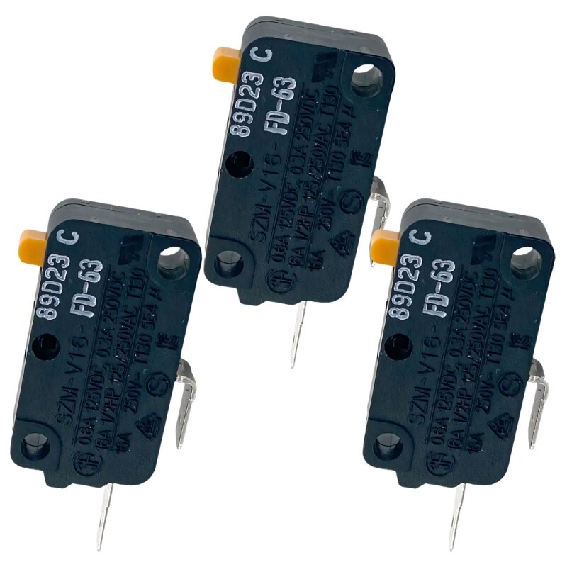 Выключатели Дверцы Микроволновой Печи 16A 125/250V 2-Контактный Нормально Открытый Микропереключатель Для Микроволновых Печей.