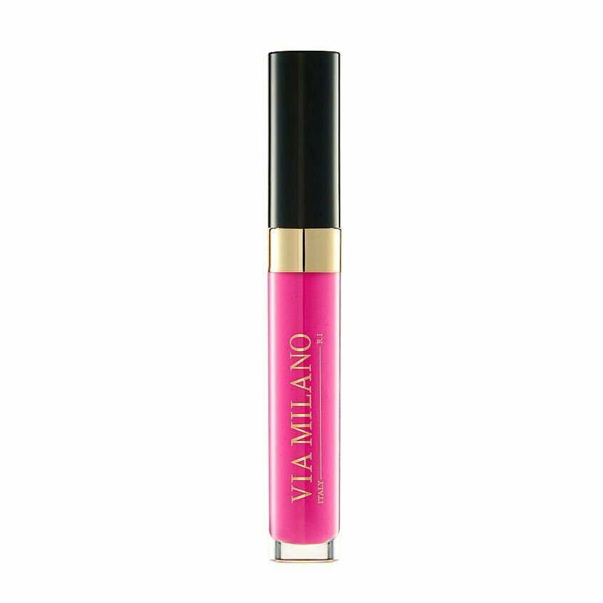VIA MILANO Блеск для губ с эффектом объёма и витамином Е Comfort Lip Gloss, 308 Fuchsia, 4,5 мл