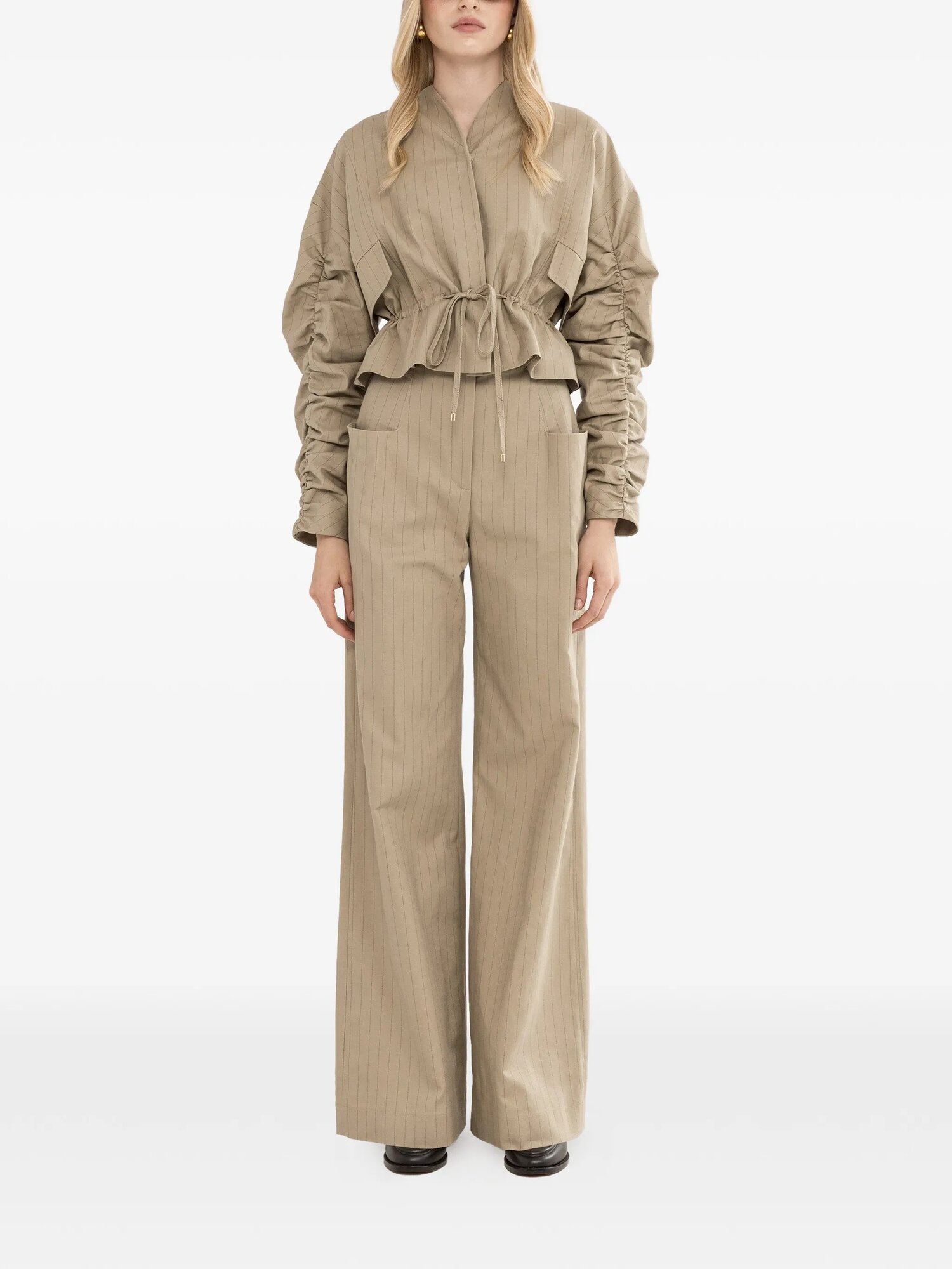 Куртка Nissa Striped cotton jacket, размер 36 — фото 1
