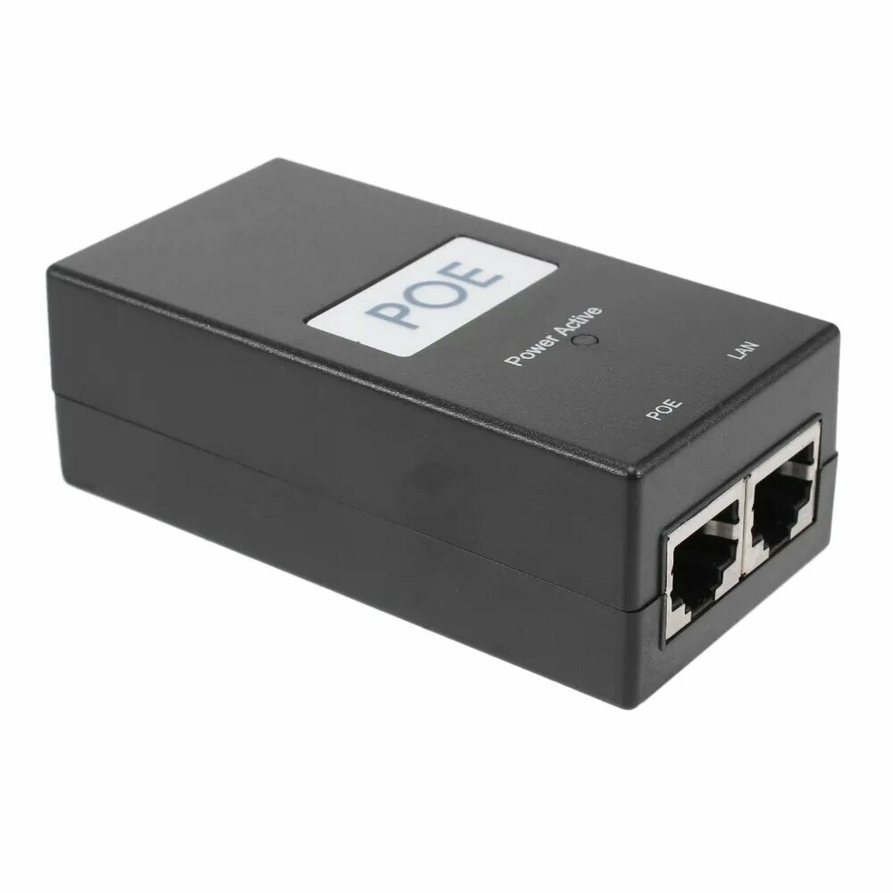 (A J Q K)Настольный инжектор питания POE, 24 В, 0,5 А, Ethernet-адаптер, система видеонаблюдения для IP-камеры, источник питания
