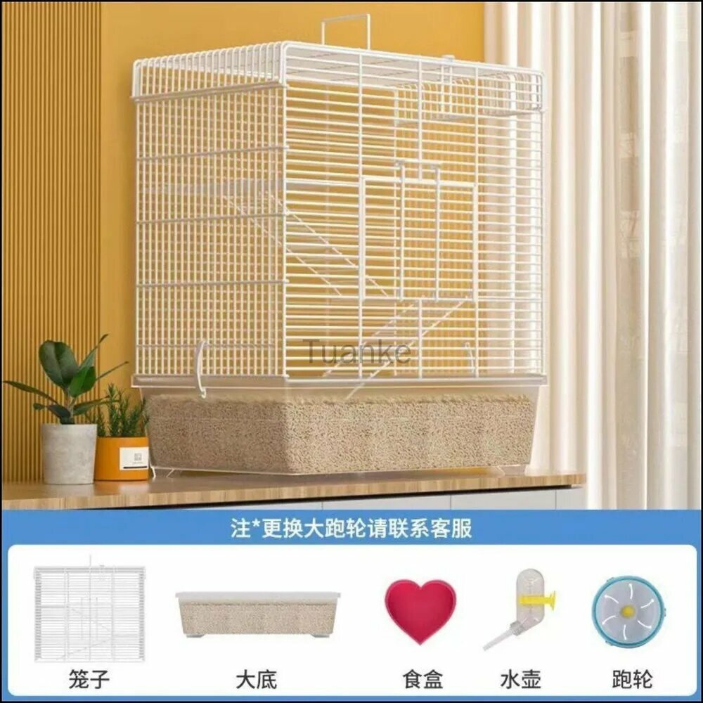 Клетка для грызунов, Большая металлическая складная клетка с дверью для питомцев,53*47*30cm