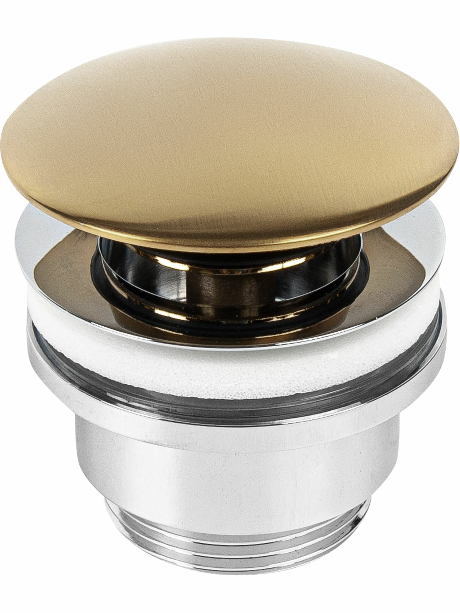 Выпуск для раковины MONLID 40 мм клик-клак с переливом бронза