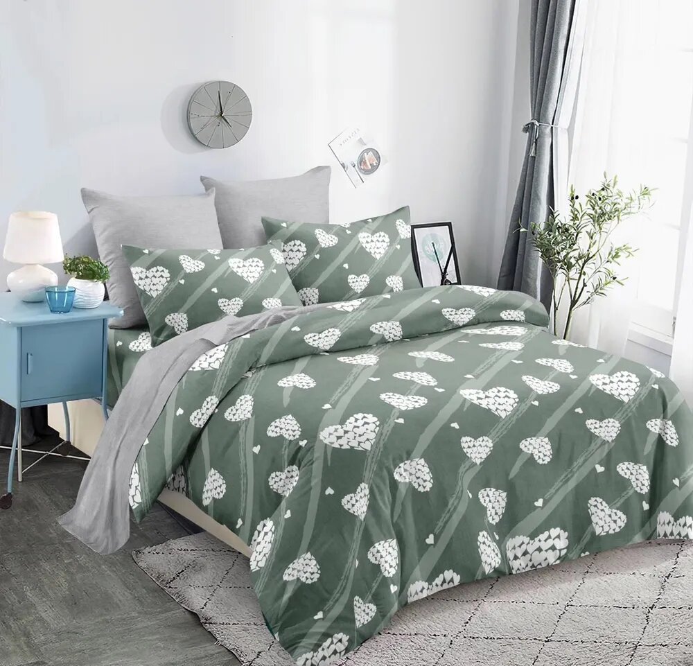 St.lalis 1.5 комплект постельного белья, поплин, пододеяльник: 150×220 см; простыня: 150×230 см, 2 наволочки