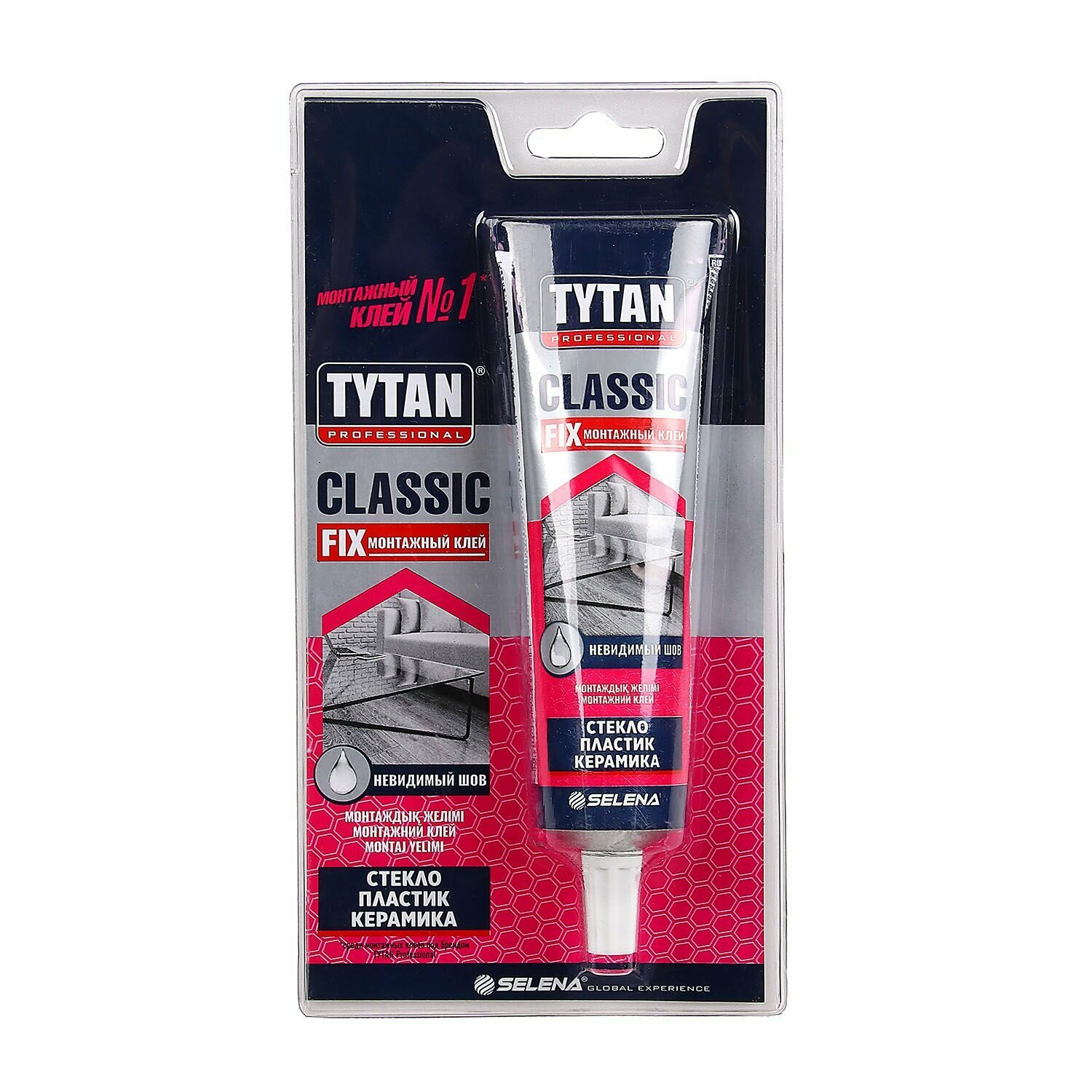 Жидкие гвозди Tytan ClassicFiх для стекла, металла и пластика, 100 мл, каучуковый прозрачный