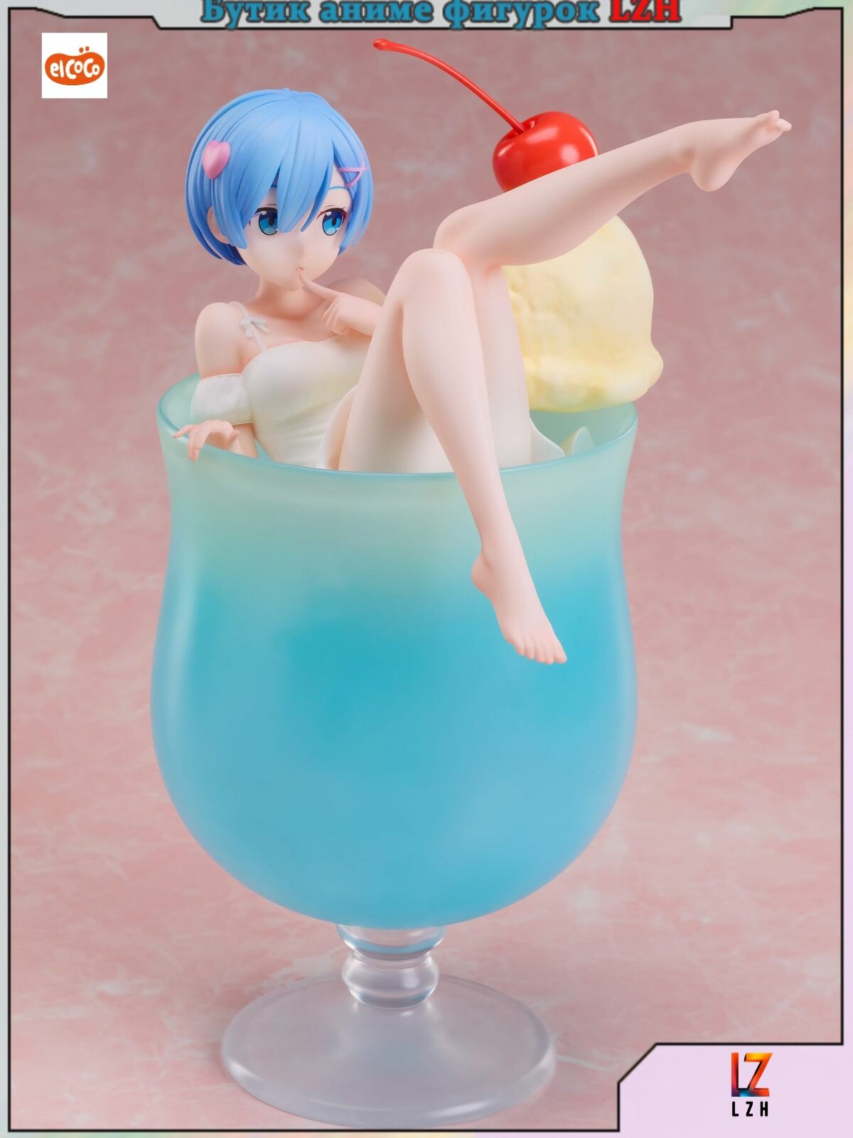 Аниме фигурка elCOCO Рэм(Rem) из Re: Zero 20.7cm Форма кружки LZH