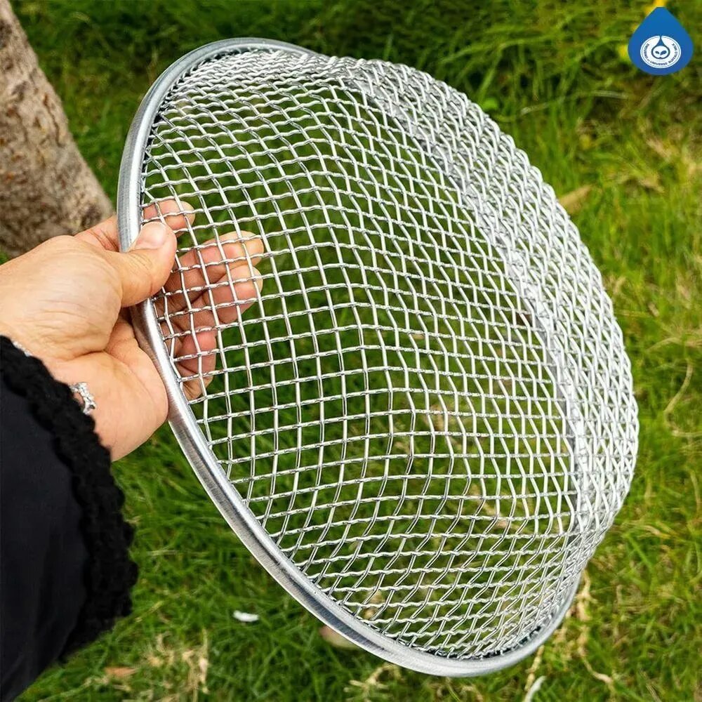 Сито садовое круглое 11.8 inch (30 см) для просеивания земли, песка, компоста, щебня, стальное — фото 1