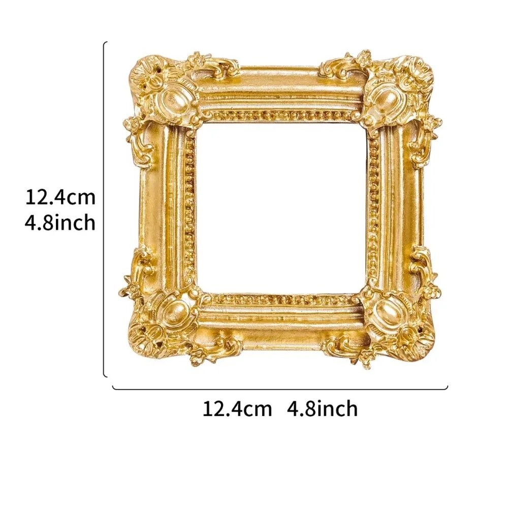 Золотая рамка для теневого бокса, 12.4x12.4 см, Цвет: A