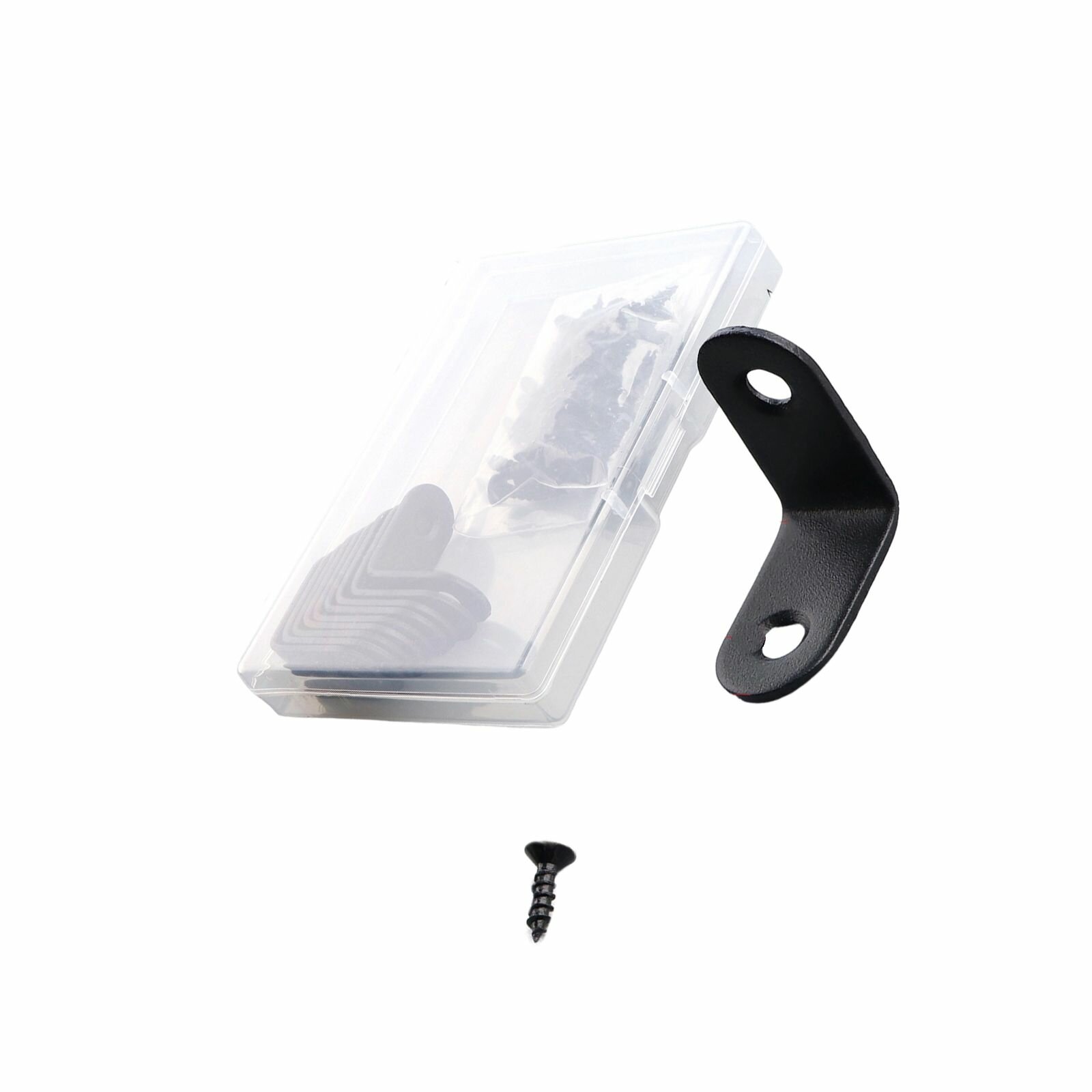 Г-образные стальные угловые кронштейны 10 шт для полок и мебели из нержавеющей стали, размеры 20/25/30/40 мм.