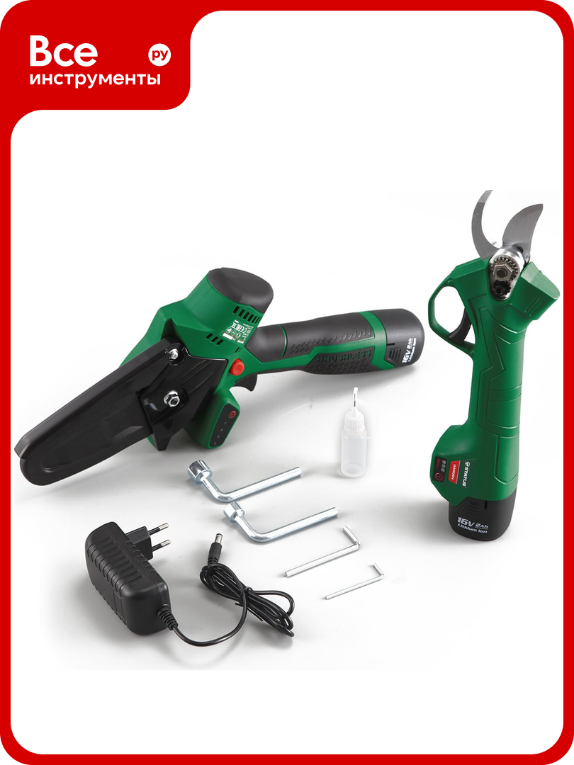 Бесщёточный аккумуляторный набор STATUS SCB10-16 Kit 07411401, 2 А, Компактный