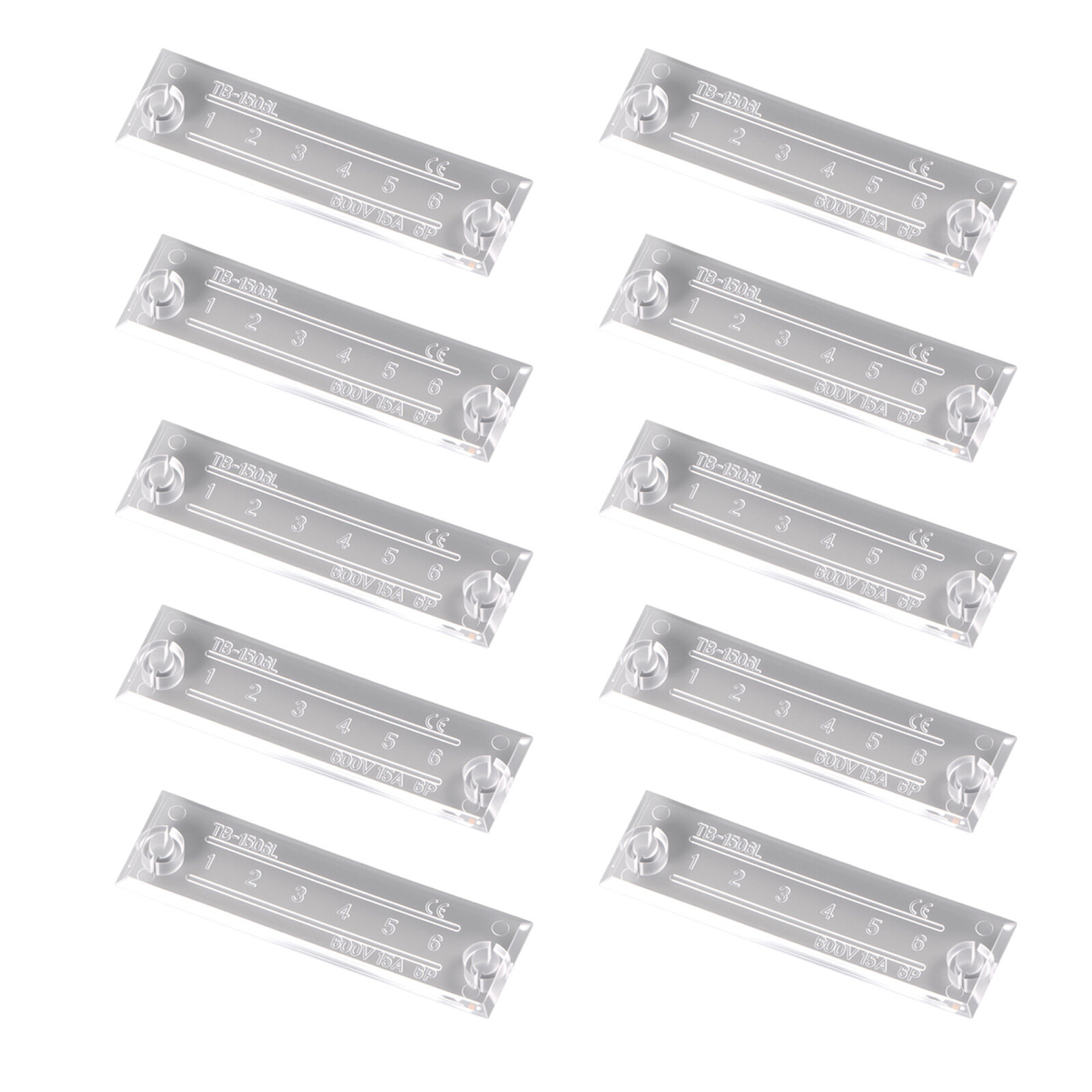 10 шт Прозрачные пылезащитные крышки для клеммных колодок защитные корпуса