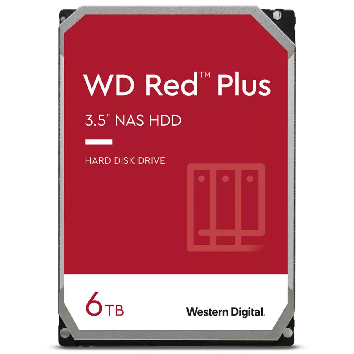 Жесткий диск Western Digital 3.5" NAS HDD 6TB Red Plus WD60EFPX (actual)|| SATA 6Gb/s (SATA-III), 256 Mb, 5400 rpm уц-3-3
