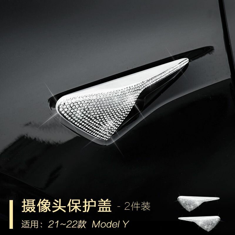 Декоративные элементы для салона Tesla Model Y, модификационные детали для Model 3, аксессуары для салона, наклейка с эмблемой автомобиля на центральную консоль и руль с кристаллами.