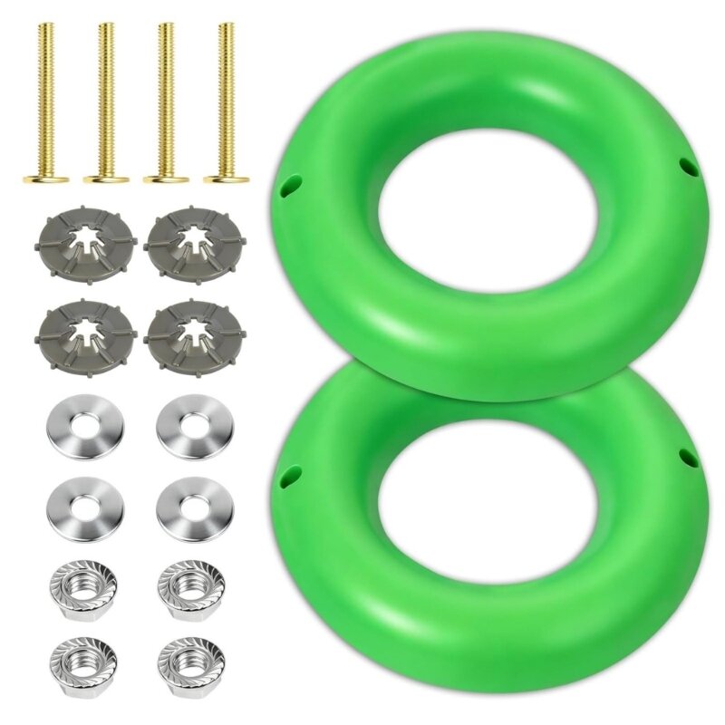 Прокладка для Унитаза Без Воска, Гибкие Пенопластовые Кольца, Комплект Уплотнений для Унитаза с Винтами и Гайкой Для Надежной Герметичной Установки