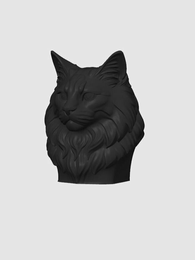 Эксклюзив! Статуэтка кошки - Норвежская лесная (10 см, черный) - Милый друг, подарок, талисман