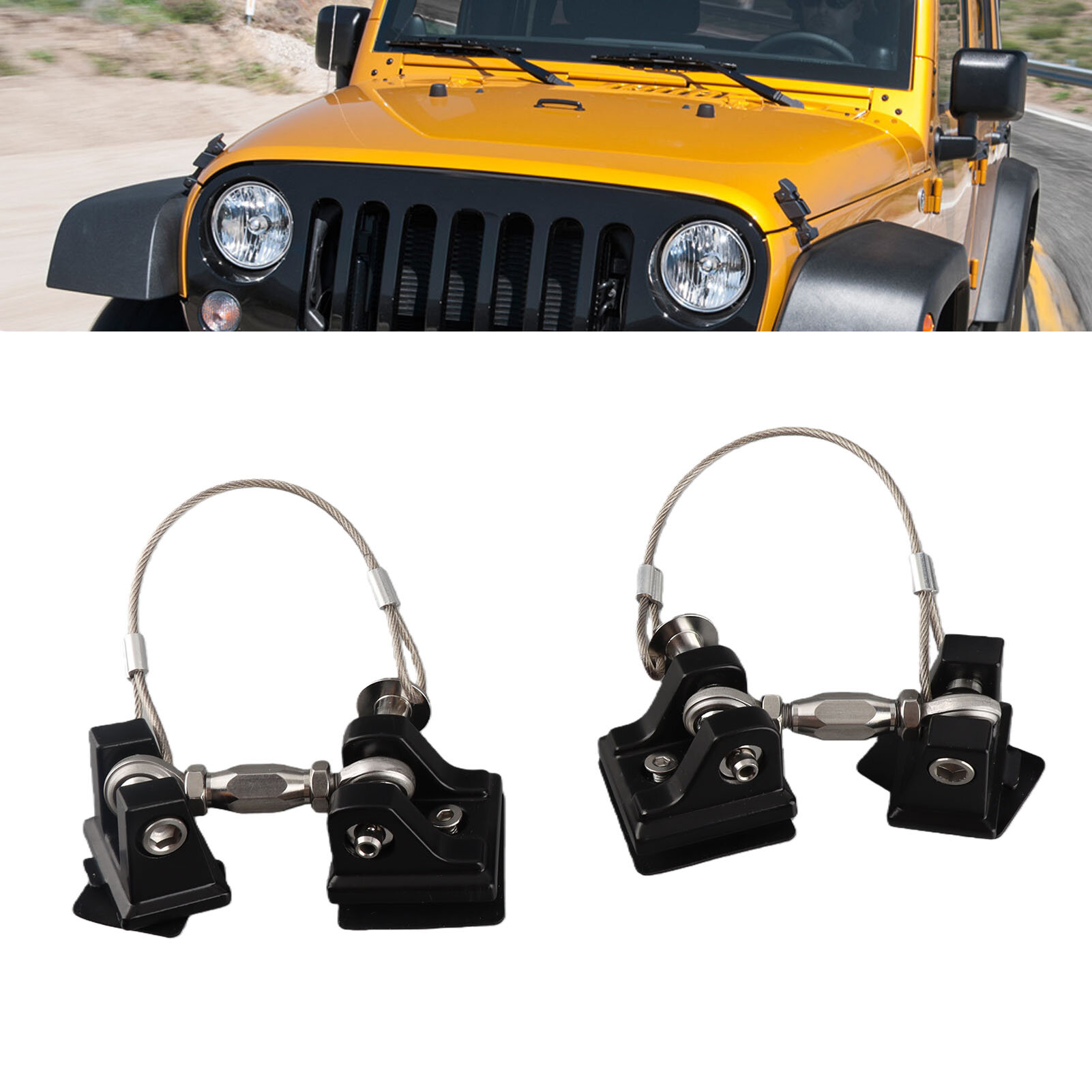 Противоугонный комплект защелки капота для Jeep Wrangler JK 2007-2017