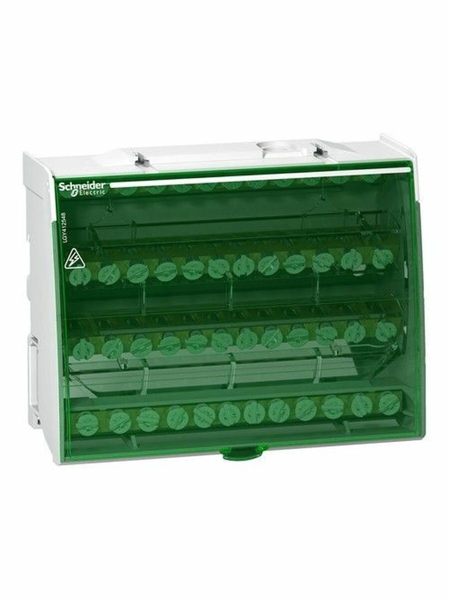 Распределительный Блок Винтовой 4П 125А 48 Отверстий LGY412548 Schneider Electric