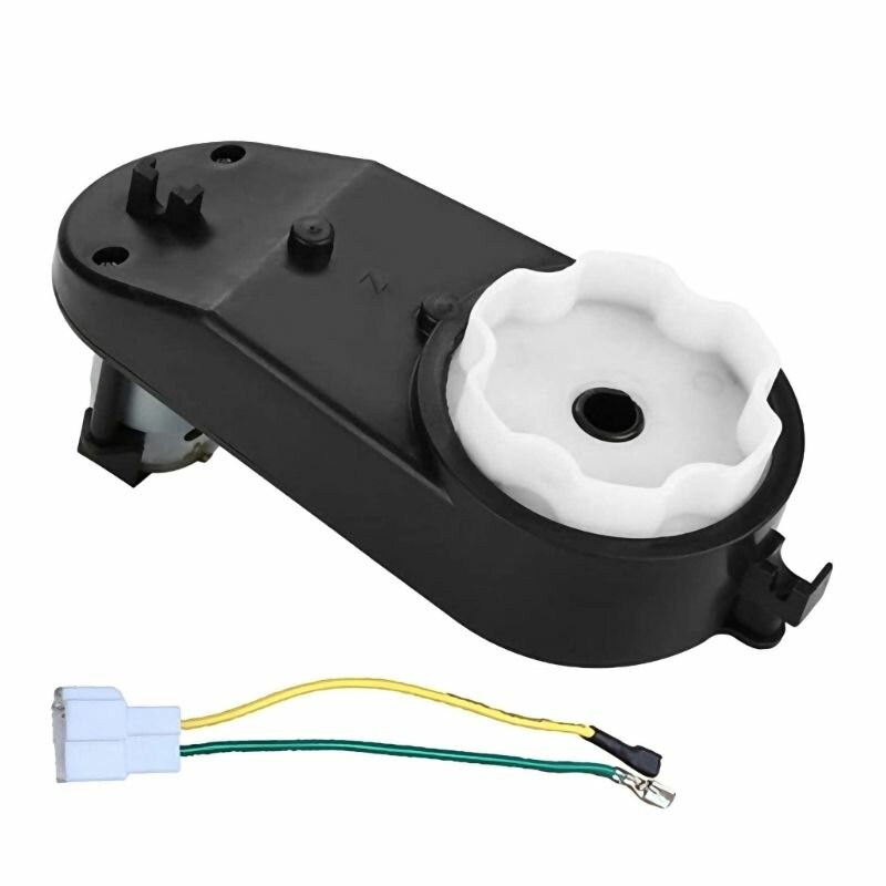 (1 набор) Мотор-редуктор RS390 6V для детского электромобиля (1.0 отверстия) - 16000 об/мин