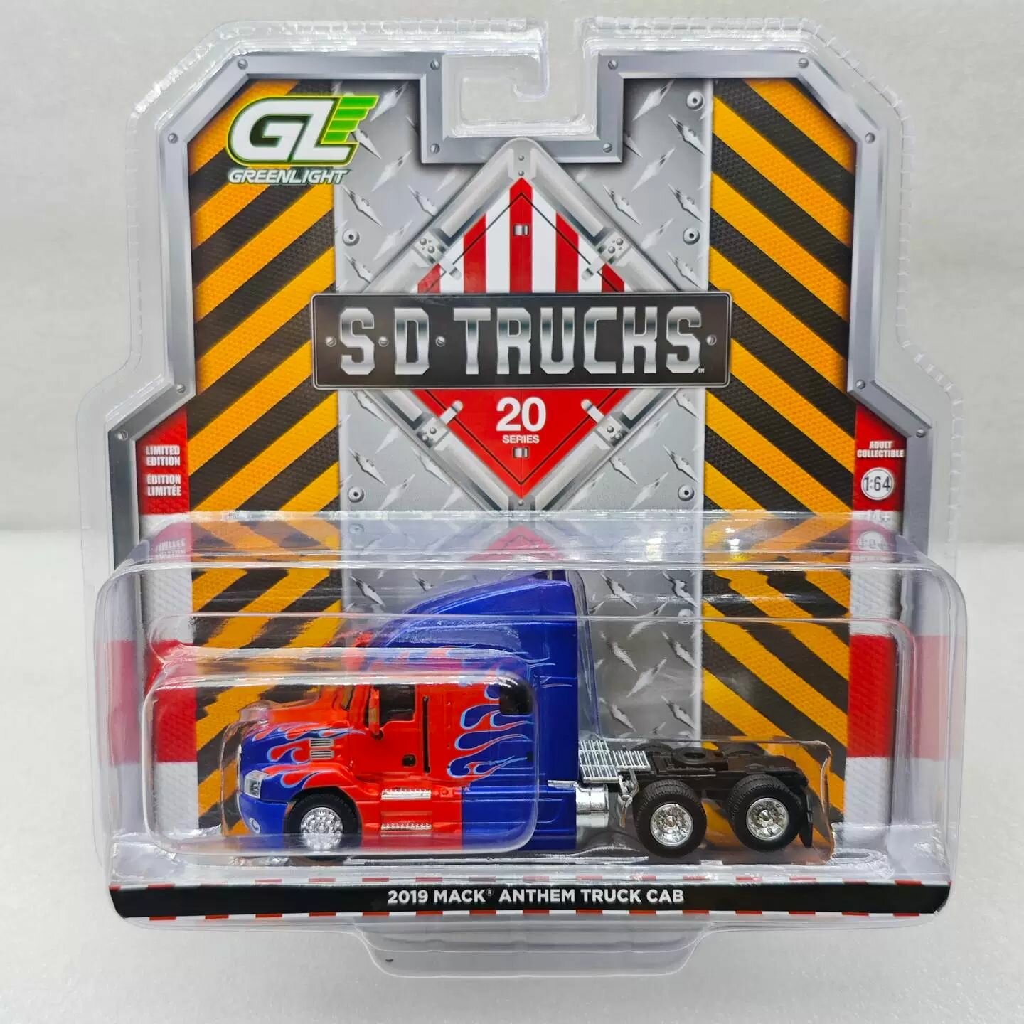 Машинка Green Light MODEL 1:64 2019 MACK ANTHEM TRUCK CAB Die-cast Alloy Model Collection Toy Children Gifts