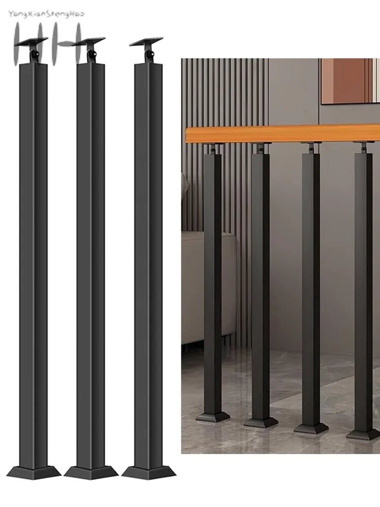 Комплект кованых столбов для лестничных ограждений 3 шт. 850 мм из оцинкованной стали