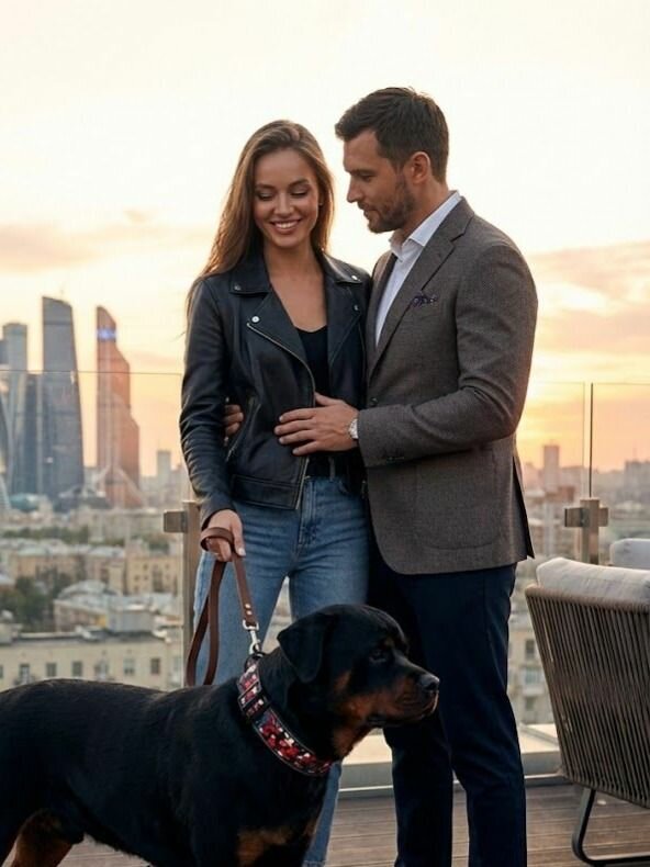 Широкий декоративный ошейник для собак с узором