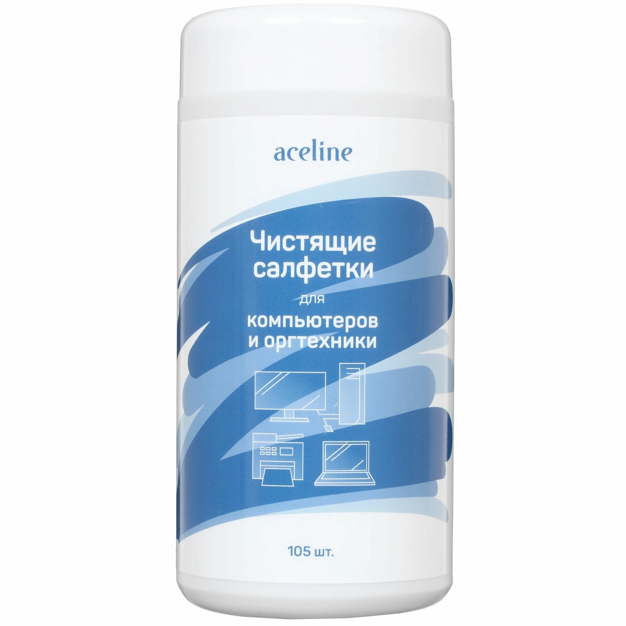 Салфетки Aceline для компьютеров и оргтехники, 105 шт