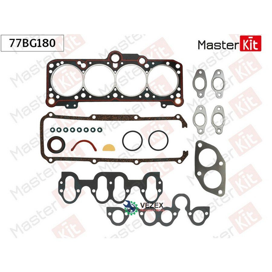 MASTERKIT 77BG180 Комплект прокладок ГБЦ VAG ABT, AAE 77BG180