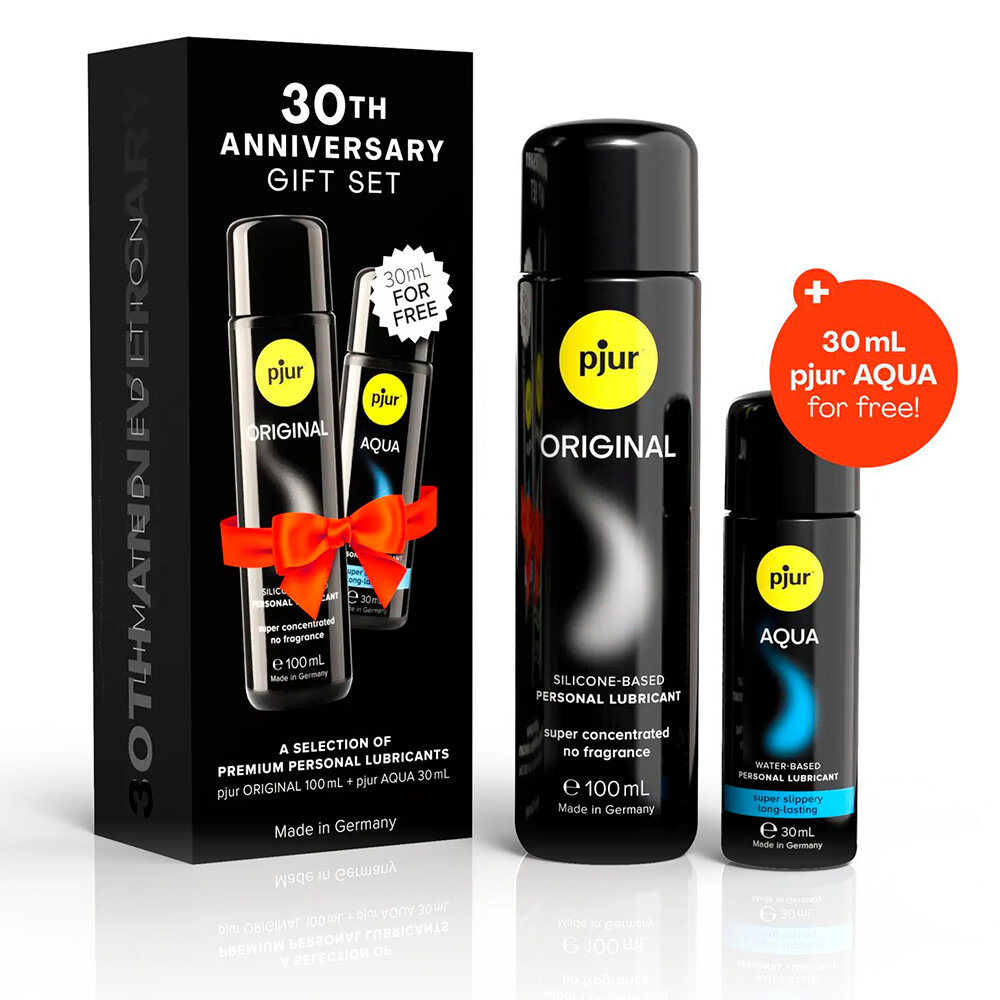 Набор pjur 30th Anniversary Gift Set: pjur Original 100 мл, pjur Aqua 30 мл