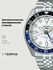 Наручные часы SEIKO, серебряный, черный, синий
