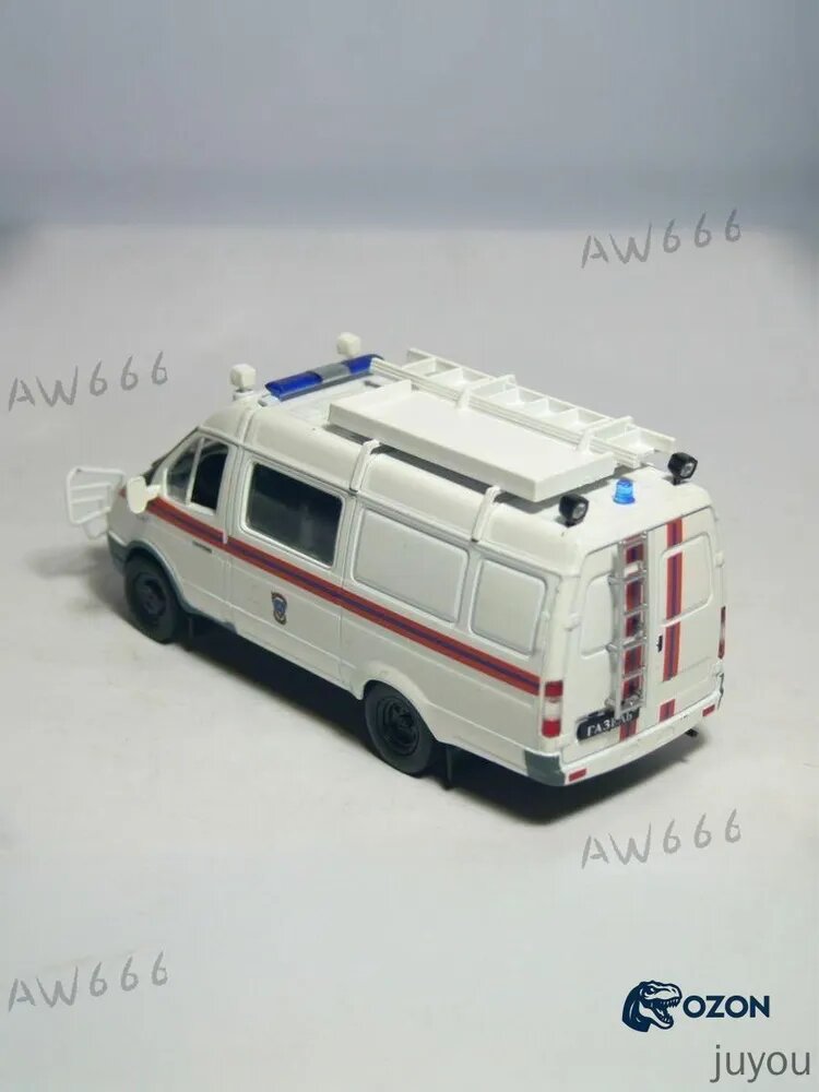 Машинка XUSIJUTO 1/43 Белая Машина скорой помощи, масштабная модель для коллекционеров и детей, 14 см — фото 1