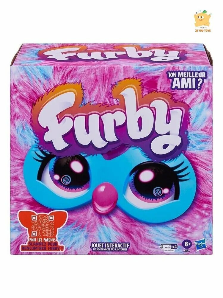 Hasbro Furby Cotton Candy / Стильная Интерактивная Плюшевая Игрушка Фёрби С 15 Аксессуарами, Подходящая Для Детей В Возрасте От 6 Лет