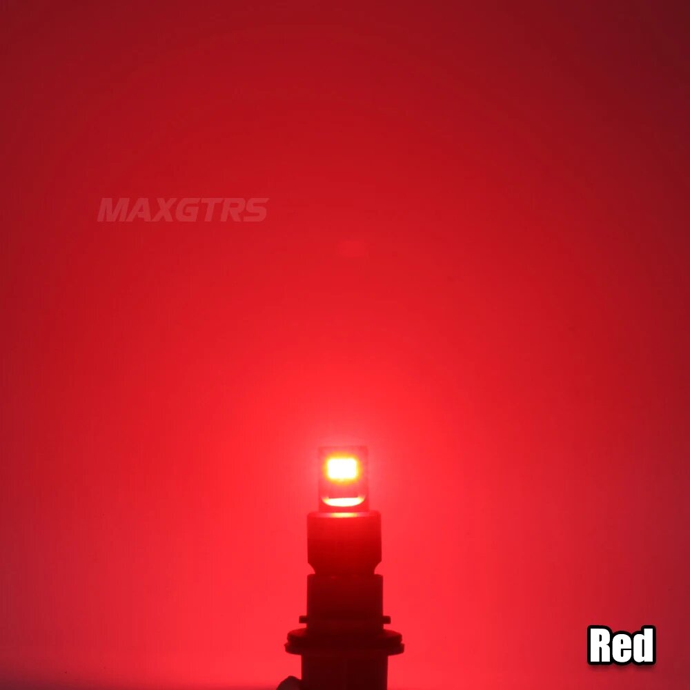 Red LED лампа P21W BA15S 7443 W21/5W T20