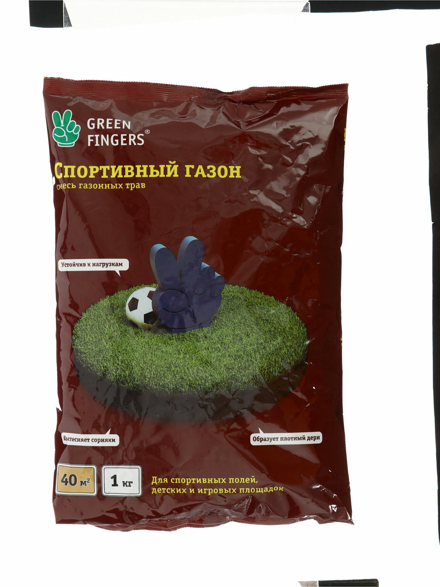 Газон спортивный Green Fingers, 1 кг, посев (посадка) в грунт: август