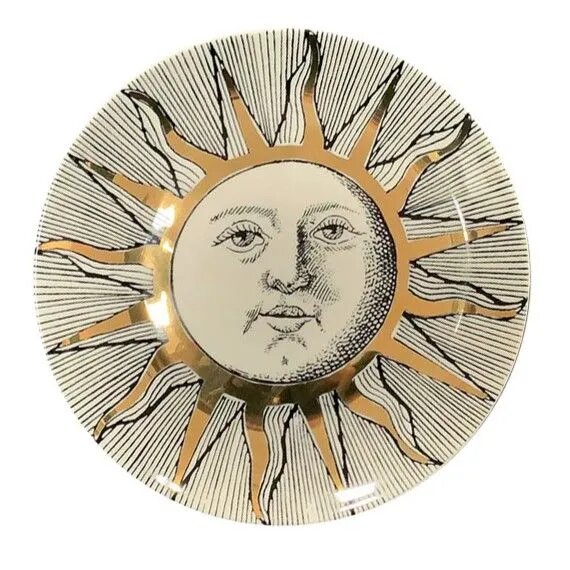 Декоративная тарелка Piero Fornasetti "Sun" (1940-1950-е), Керамика