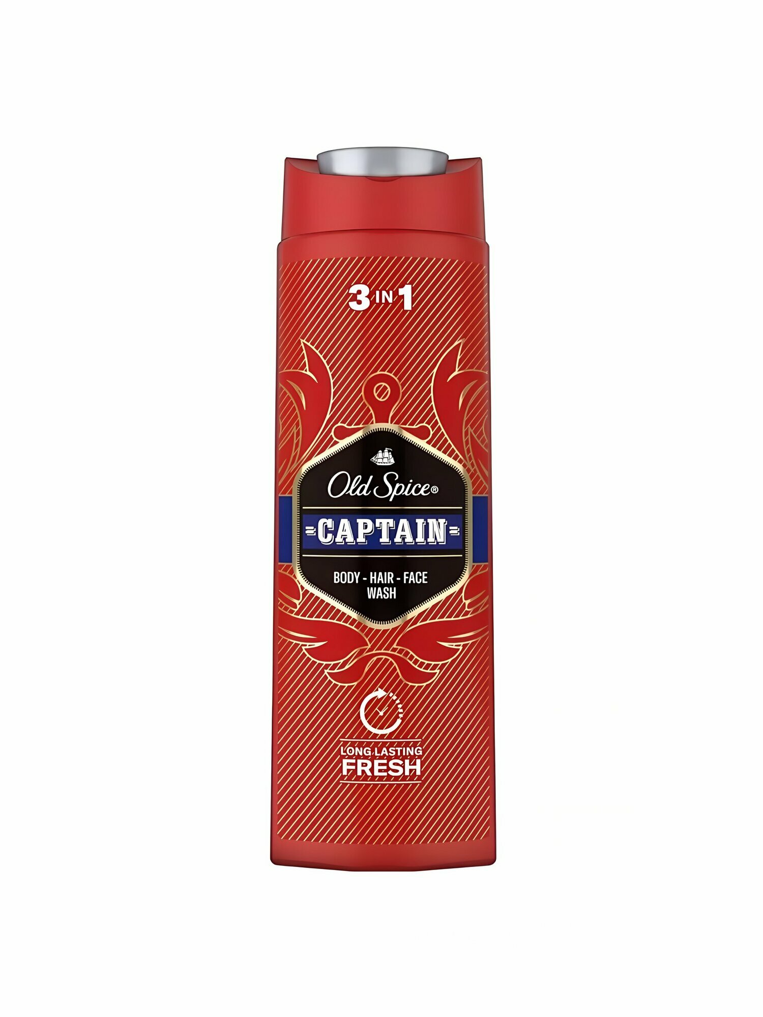 Гель для душа и шампунь Old Spice 3 в 1 Captain для мужчин, 400 мл — эффективное средство для тела, волос и лица.