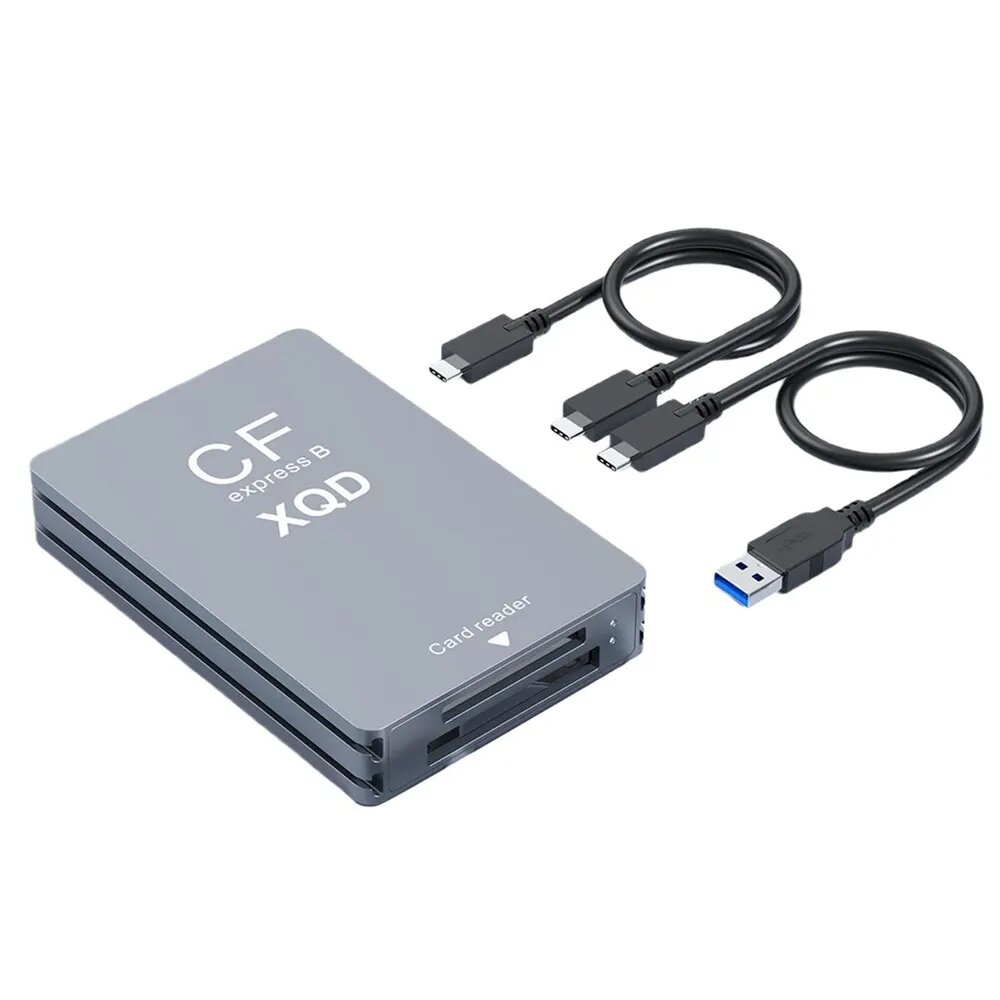 Кардридер CFexpress Type B/XQD/SD 3 в 1 , двухслотовый USB 3.2 (10 Гбит/с) для серий G/M