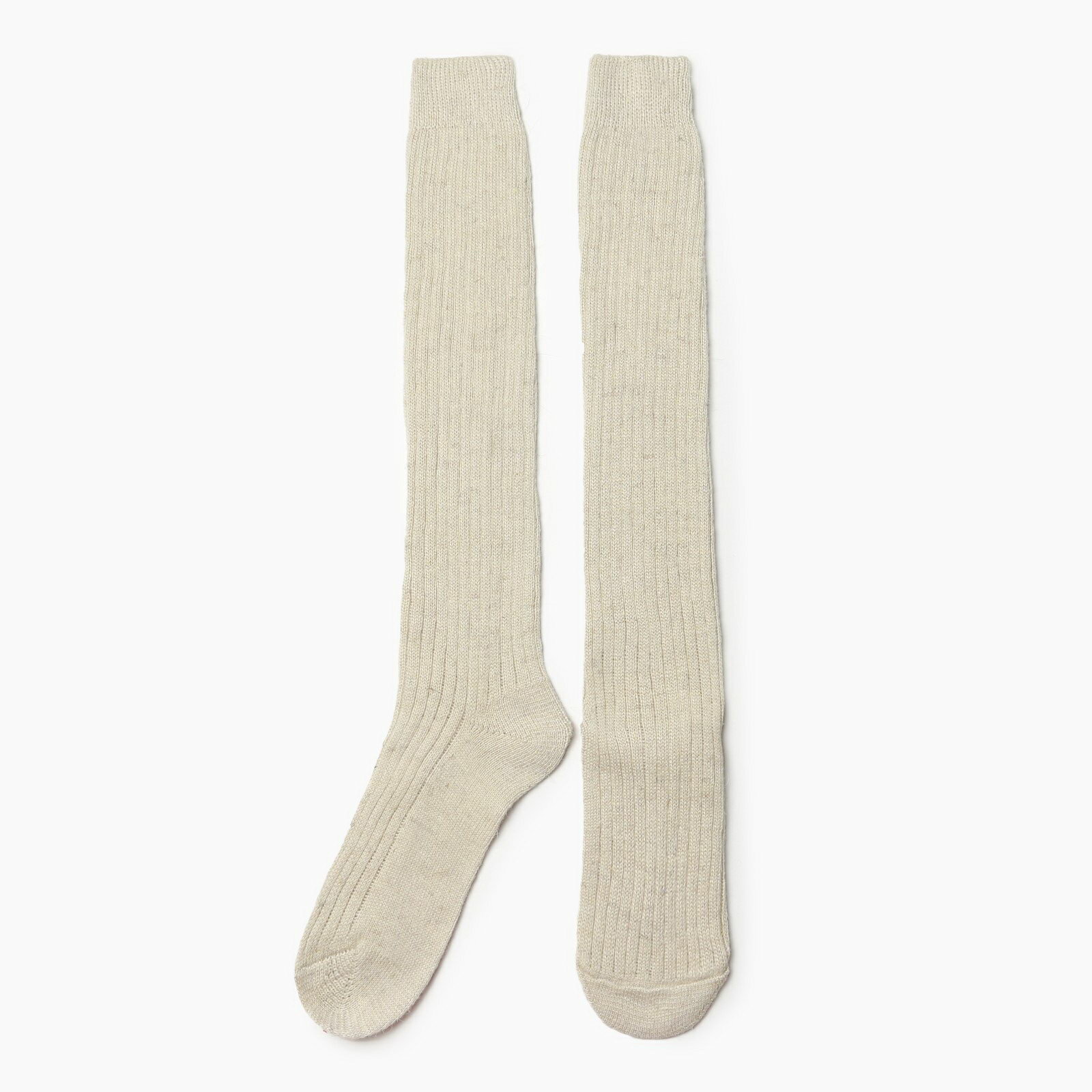 Гольфы женские шерстяные "Рубчик" белые, р-р 23, состав ткани: акрил