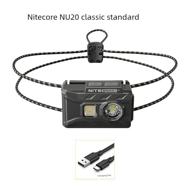 Фонарь нитекор NU20 Classic, ультра-легкий, LED, для трейлраннинга