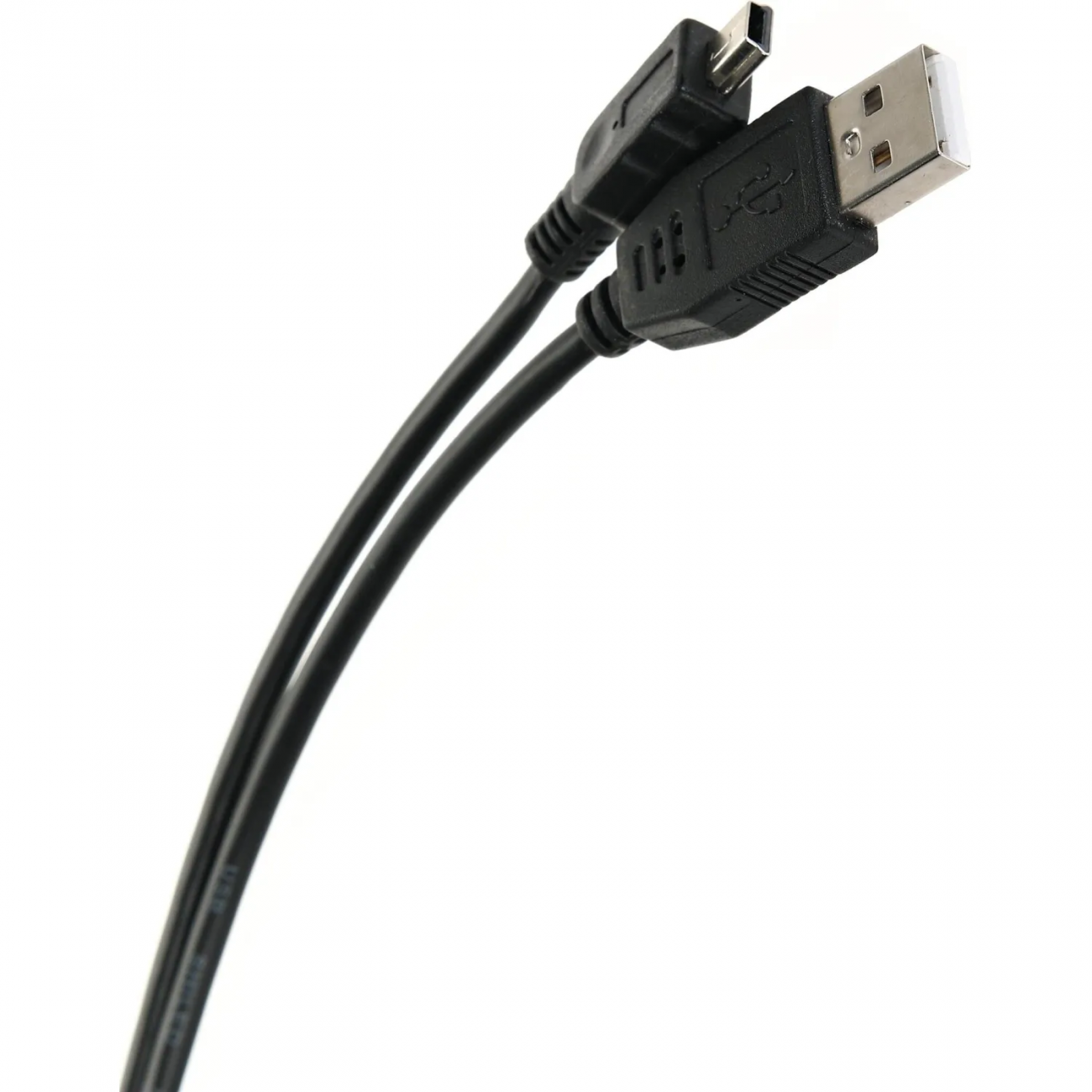Кабель USB 2.0 A--gt; mini-B 5P (1м) черный, TelecomTC6911BK-1.0M 2390331