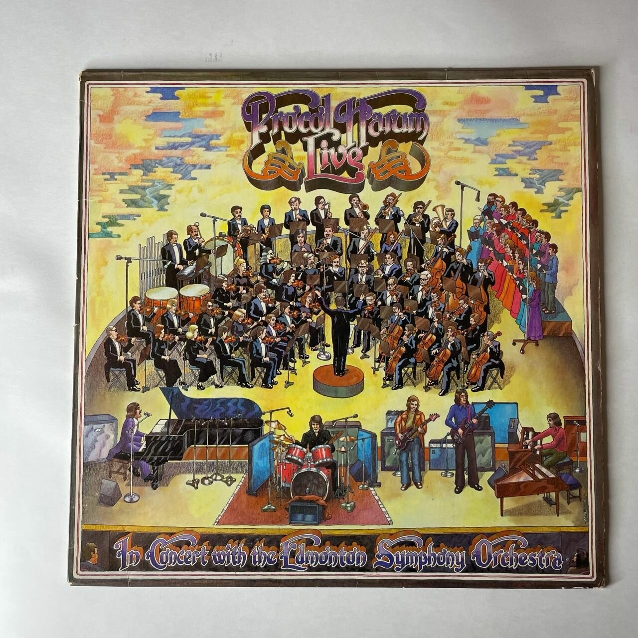 Винтажная виниловая пластинка LP Procol Harum In Concert With The Edmonton Symphony Orchestra Live (Германия 1974)